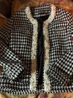 BERER COLLECTION Regal Black+White Diamond+Pearls Jacket Size M | eBay