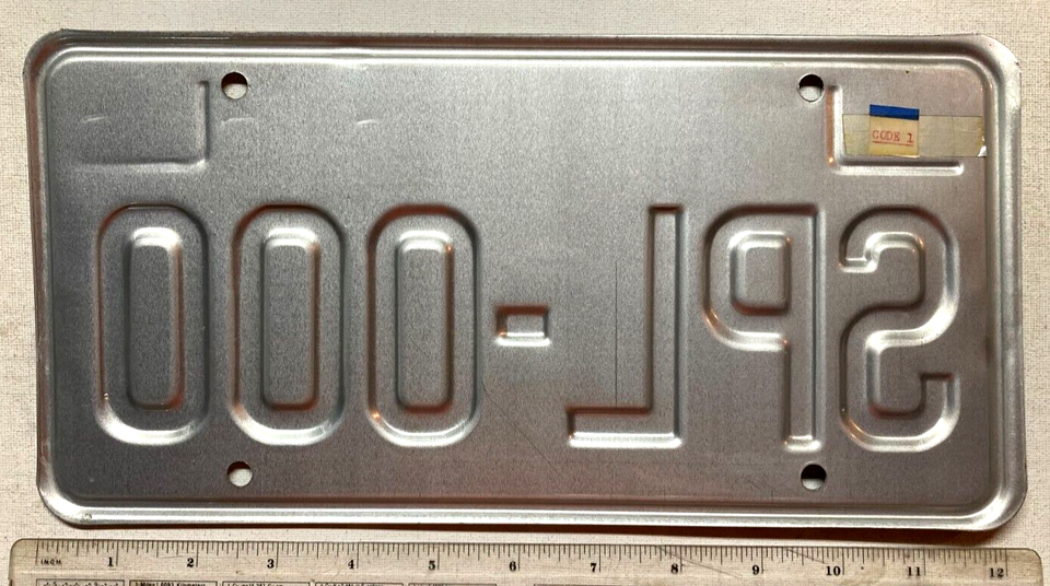 1992 Virginia Sample License Plate SPL-000 | eBay