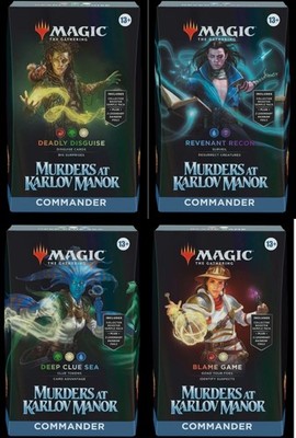 MTG: Murder At Karlov Manor - Deck Set Of 4 Commander Sealed Magic The ...