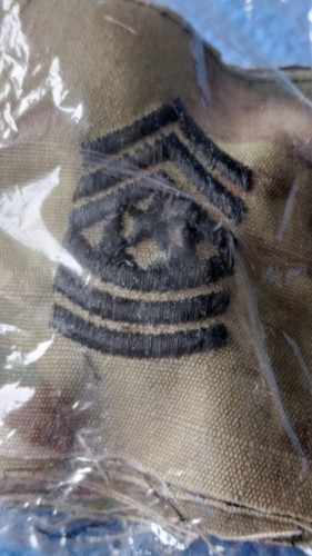 BUNDLE OF 20 - U.S.ARMY CAMO COMMAND SERGEANT MAJOR Badge Sew-On ...