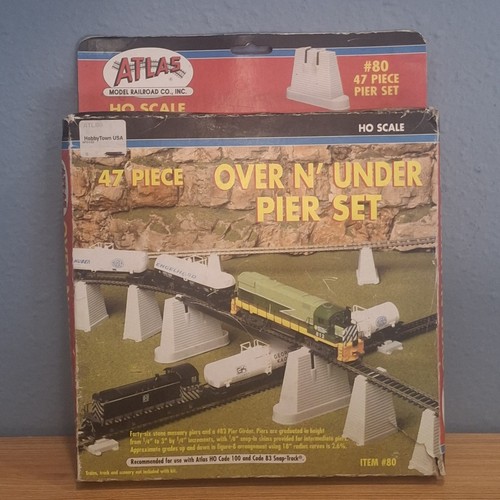 HO Scale Atlas 47 Piece Over N' Under Pier Set Item #80 Model Train ...