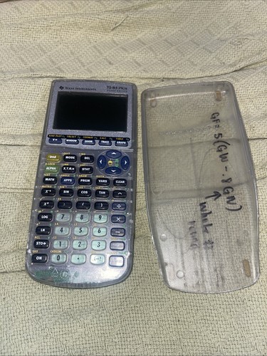 Texas Instruments TI-83 Plus Silver Edition Clear Graphing Calculator w ...
