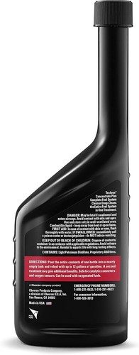 Chevron 67740-CASE Techron Concentrate Plus Fuel System Cleaner (Pack ...