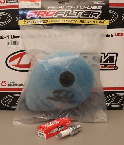 Honda CR250R Tune Up Kit | Pro Filter | Maxima Pro Air Filter NGK Spark ...