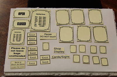 DOLLS HOUSE = Shop Signs & Cards | eBay