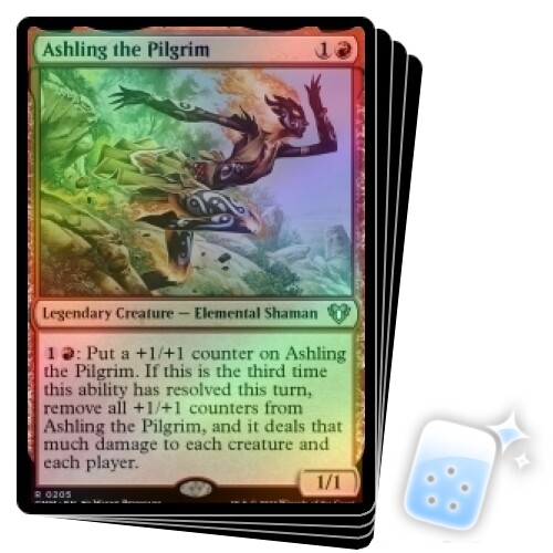 FOIL ASHLING THE PILGRIM X4 Commander Masters Magic MTG MINT CARD | eBay