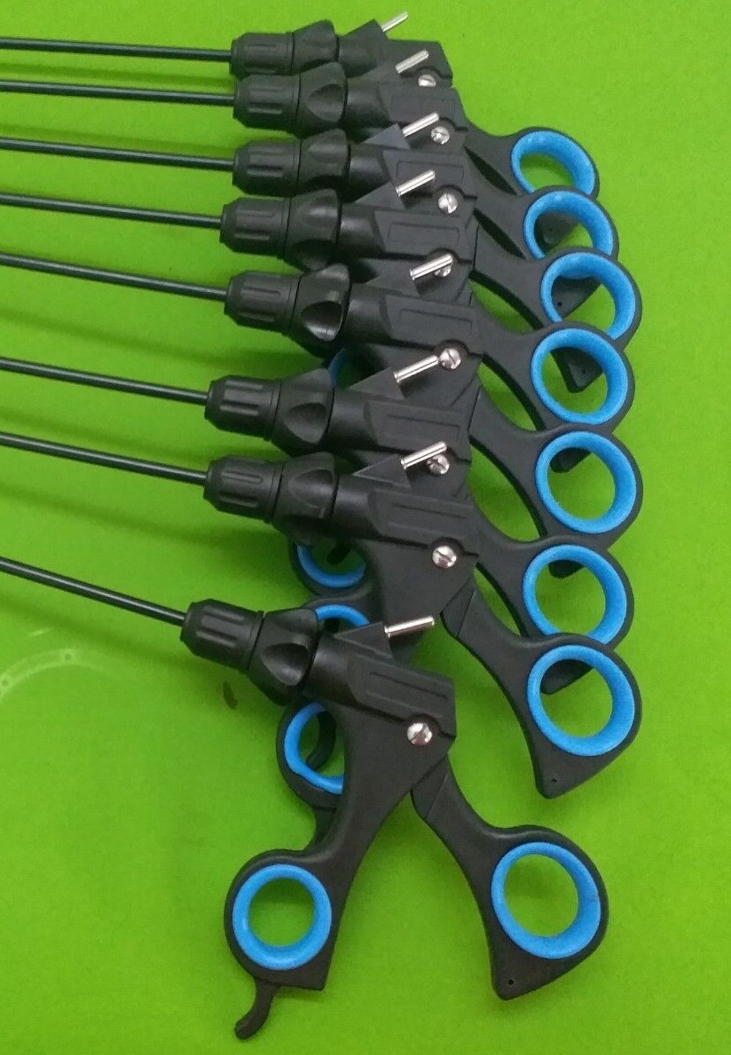 8pc Laparoscopic Curved Scissor 5mmx330mm Endoscopy Reusable Surgical ...