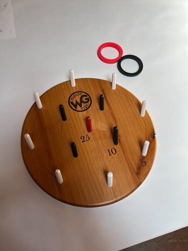 Hand Crafted Ring Toss Game by Waggish Games - Alder Wood | eBay