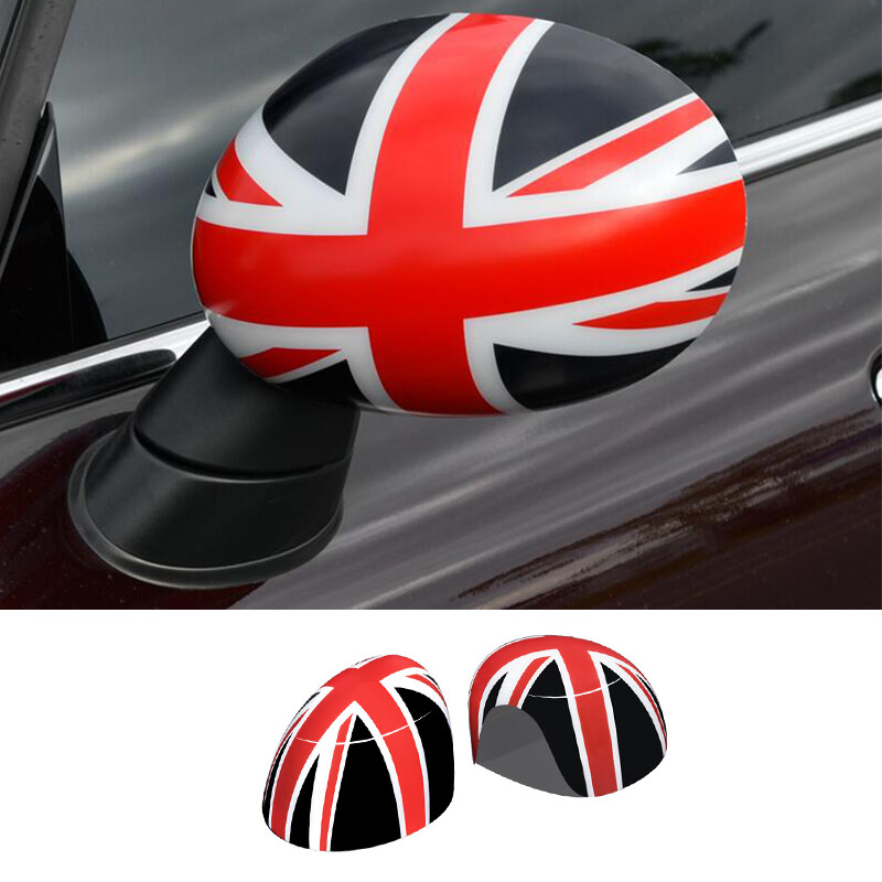 For Mini Cooper Clubman F54 Black Red Car Rearview Mirror Cover Trim ...