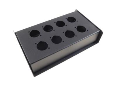 PROCRAFT PB6-8X-BK Steel Project Box 7-5/16" x 4-1/2" x 1-5/8" w/ 8 "D ...