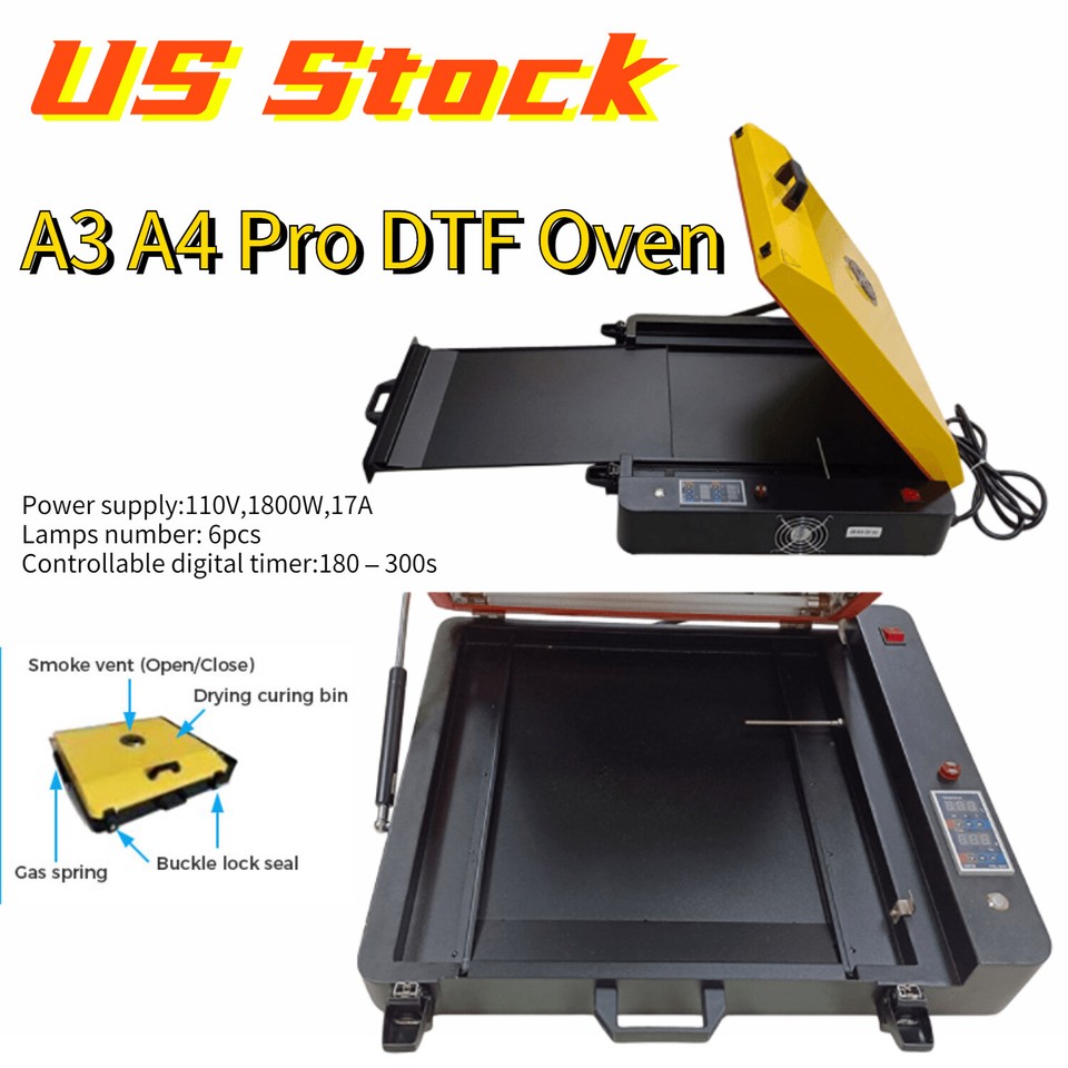 DTF FACTORY DTF Oven Pretreatment For DTF Printer A3 A4 pro Hot Dryer ...