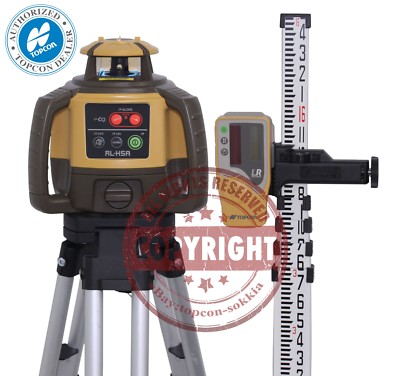 SLOPE NEW TRANSIT TOPCON RL-H5A SELF-LEVELING ROTARY GRADE LASER LEVEL ...