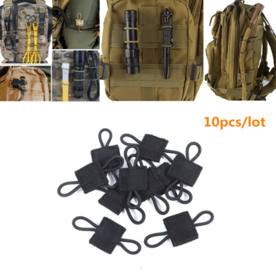10pcs PTT Retainer Tactical MOLLE Webbing Strap Antennas Cable ...