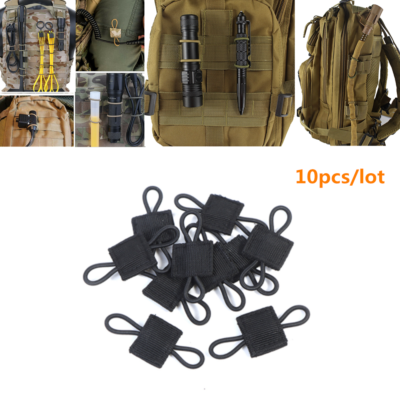 10pcs PTT Retainer Tactical MOLLE Webbing Strap Antennas Cable ...