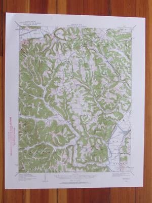 Piketon Ohio 1959 Original Vintage USGS Topo Map | eBay