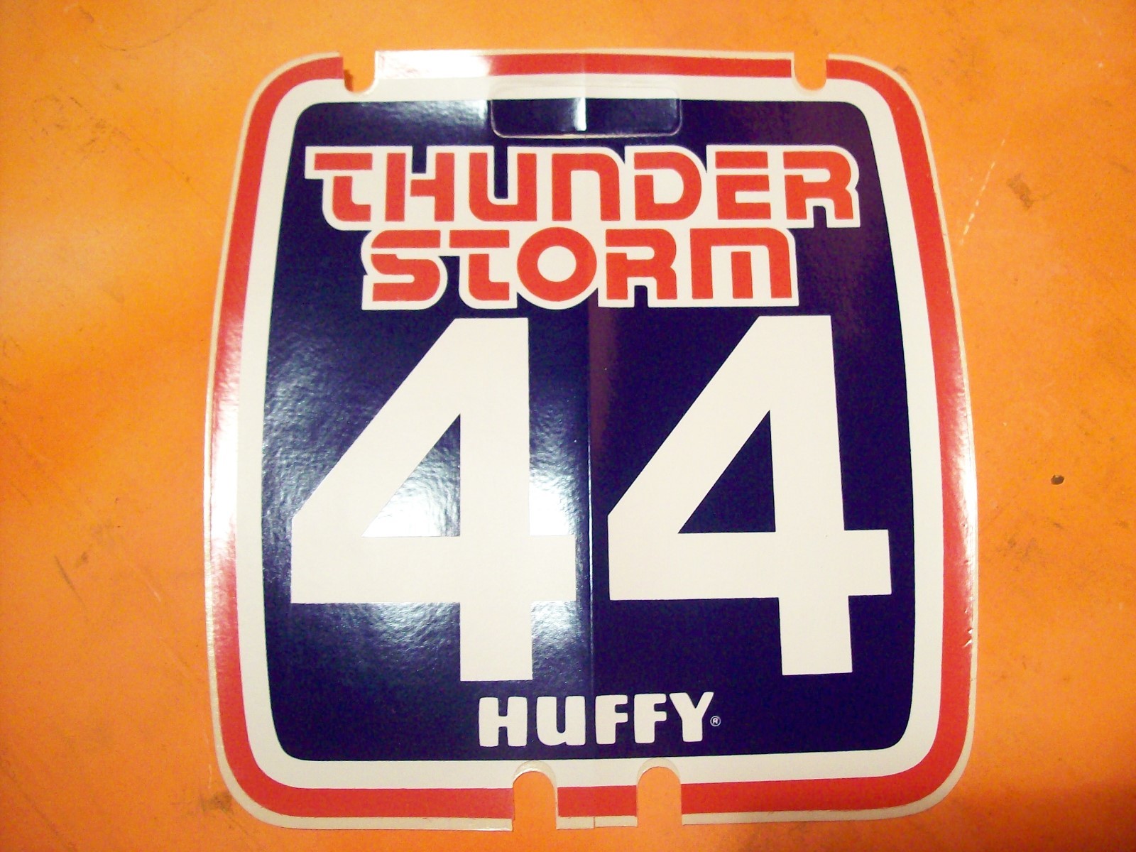 ThunderStorm 44 Huffy bike bicycle sticker NEW vintage front number | eBay