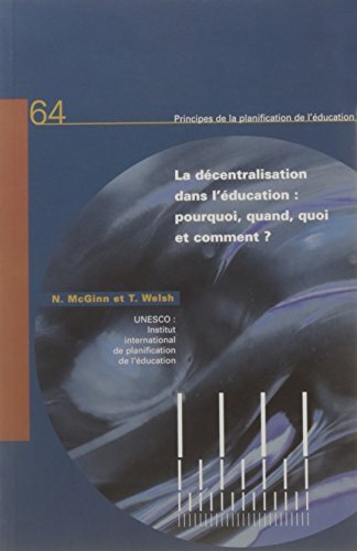 La decentralisation dans l'education : pourquoi, quand, quoi et comment ? Thomas | eBay