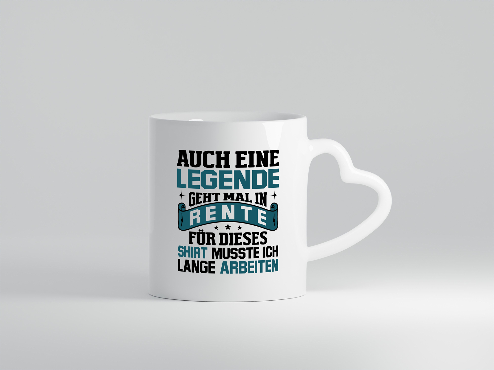 Legende geht in Rente | Sterne - Herz Tasse Weiß | eBay