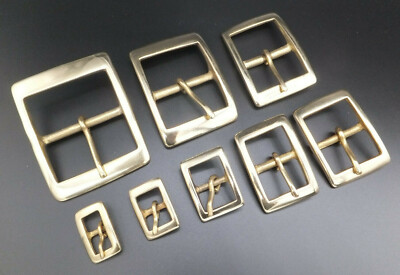 CAST SOLID BRASS [ 3/8" - 2" ] RECTANGLE BELT BUCKLE [ 10 mm - 50 mm ...
