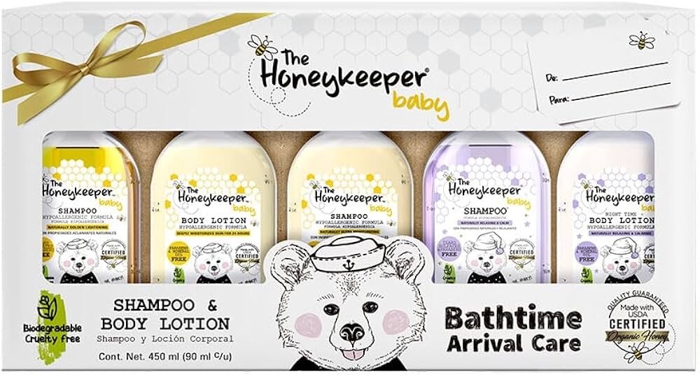 The Honey Keeper Bath Time Set Includes 5 Pieces 3oz Each | eBay