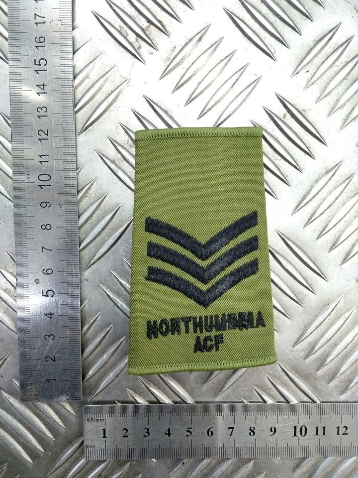 Northumbria ACF OD Green Sergeant Rank Slide Epaulette - NEW | eBay ...