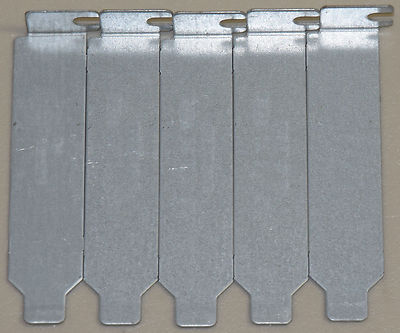 Lot 5 Dell Low Profile PCI PCIe AGP Expansion Slot Blank Covers L-Shape ...