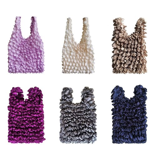 Expansion Fold Elastic Bag Bubble Pleated Bag Large Capacity Stretch ...