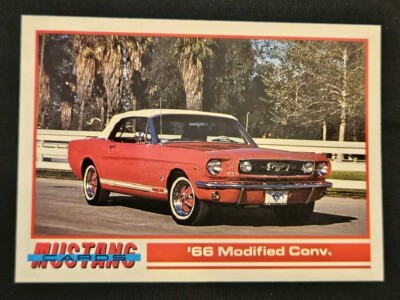 CARROLL SHELBY MUSTANG CARDS SERIES 1 - '65 MODIFIED CONV. CARD #16 | eBay