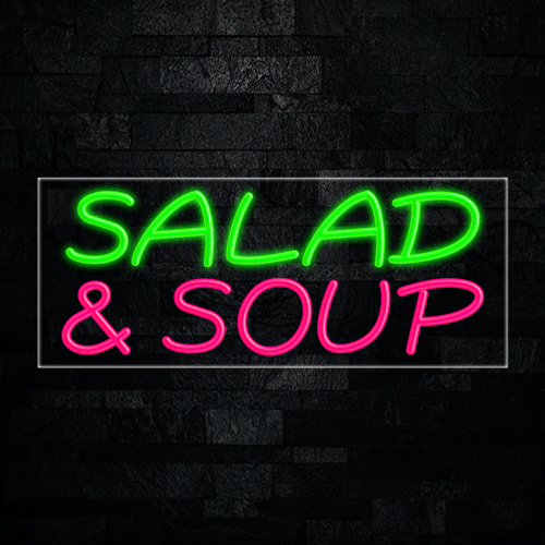 Salad & Soup LED Neon Sign 30"L x 12"H #30292 | eBay