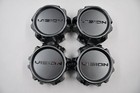 Set 4 Vision 353 Turbine 6 Lug Wheel Center Caps C353GM-6V Gunmetal W ...