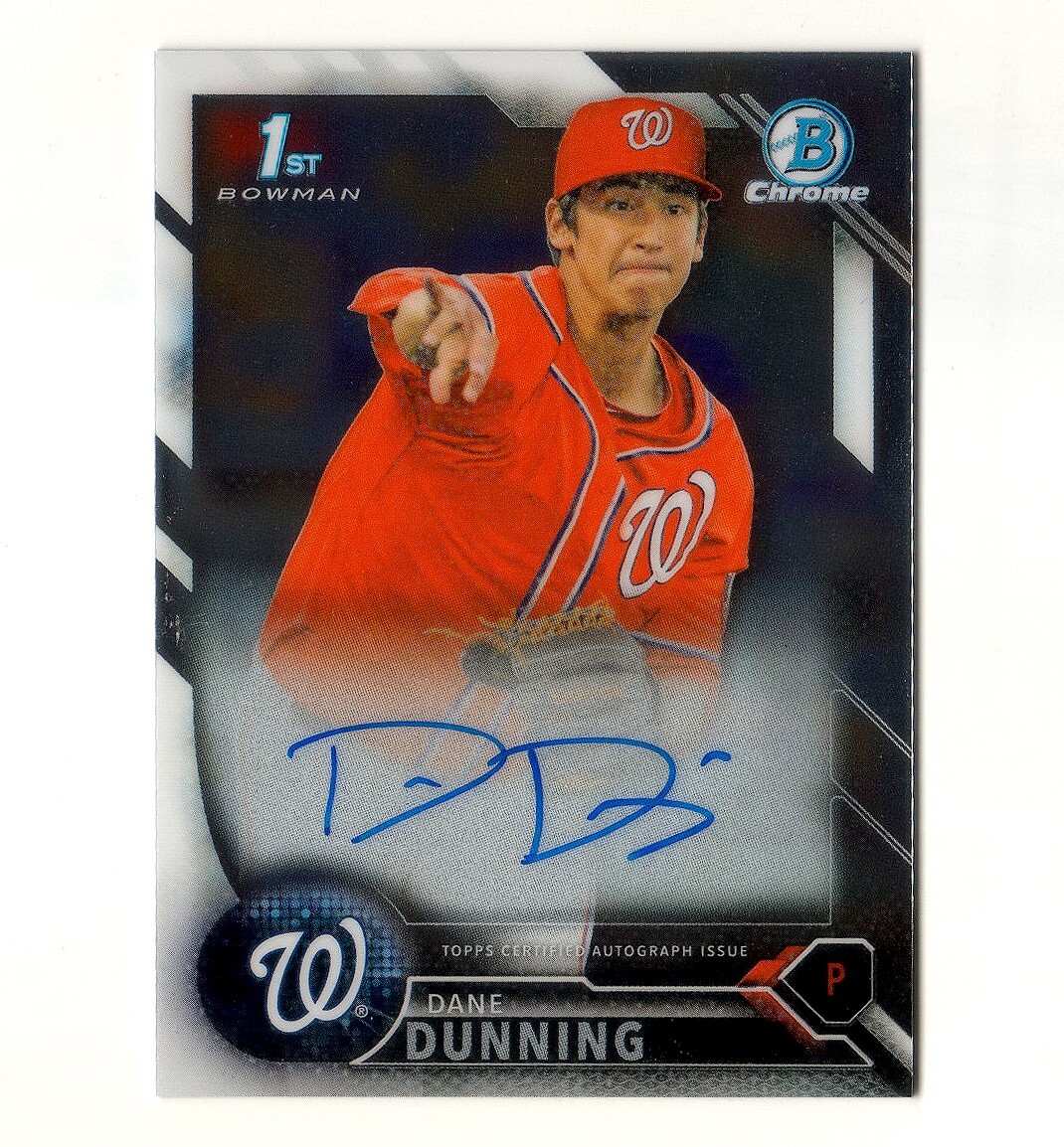 Dane Dunning 2016 Bowman Chrome auto, NrMnt | eBay