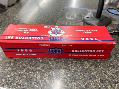 1988 SCORE Complete BOX SET Collector Set 660 Cards 56 MAGIC MOTION | eBay