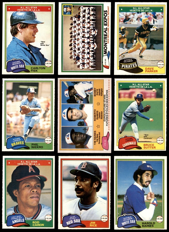 1981 O-Pee-Chee Baseball Near Complete Set 7 - NM 7163320 (331 / 374 ...