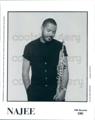 1995 Press Photo Smooth Jazz Saxophone Player Najee | eBay