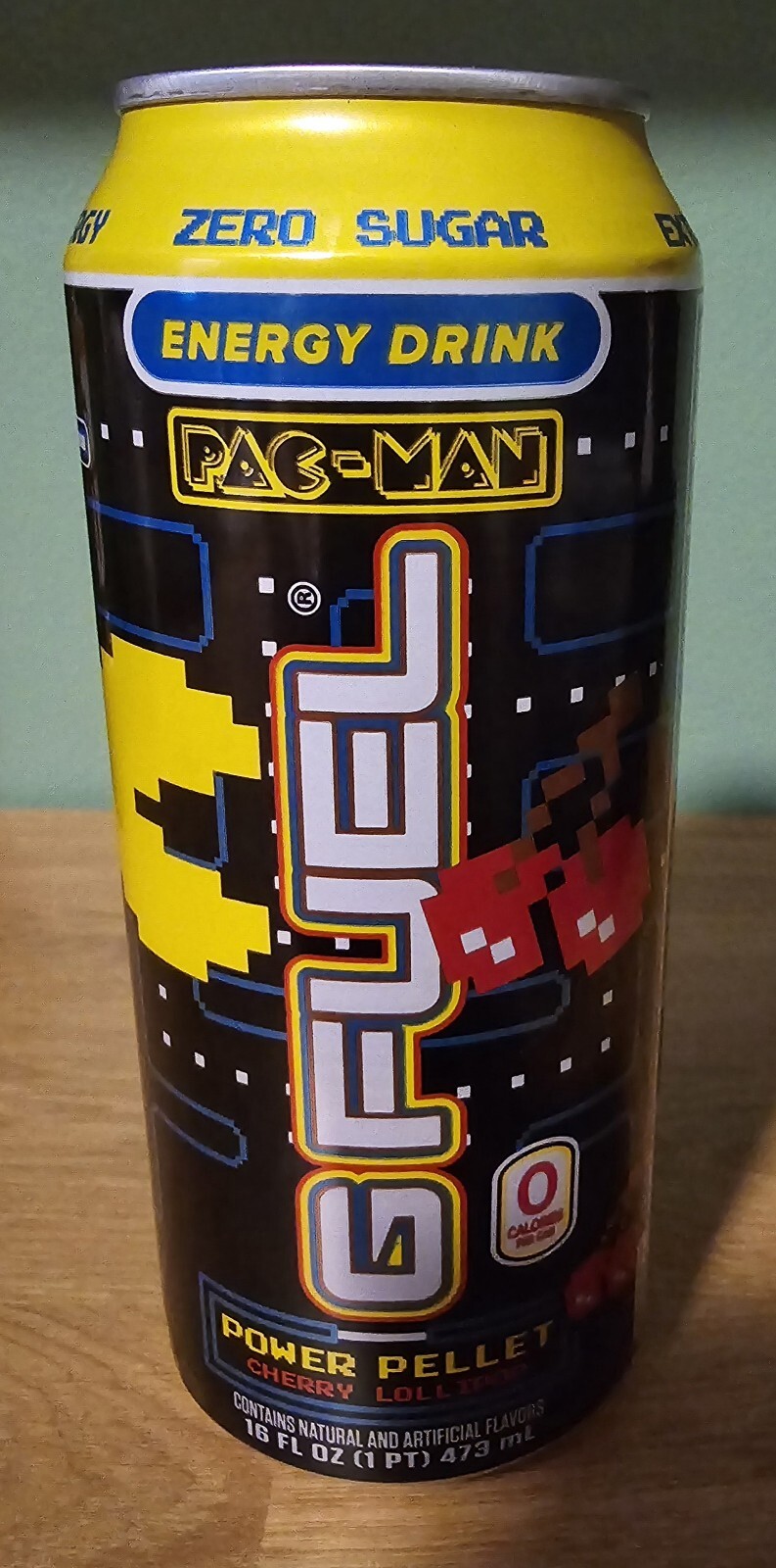 Limited Edition PAC MAN x GFUEL Power Pellet 16oz Can Cherry Lollipop ...