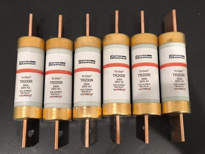 Lot of 6pcs NEW Class RK5 FUSE TR200R, 250V 200A, Time delay | eBay