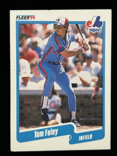 1990 Fleer - #344 Tom Foley Expos Baseball Card | eBay