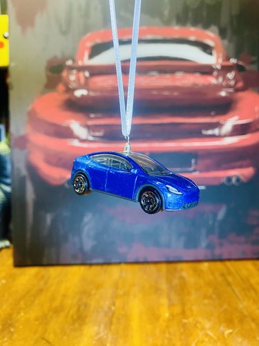 NEW TESLA Model Y electric Car Christmas Ornament Ev Gift Present 3 S X ...