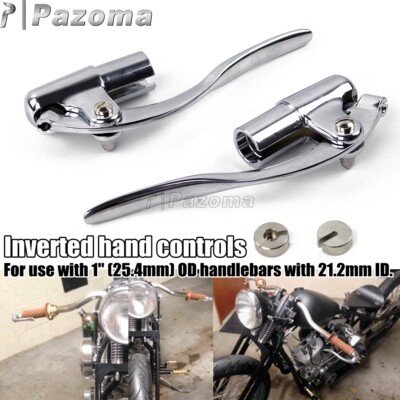For Harley Bobber Chopper Retro Custom 1'' Handlebar Inverted Control ...