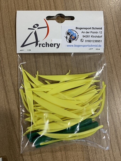 Turn Of Long Vanes Kunststoff Vane 50 Stück Federn Bogenschießen 2,75 ...