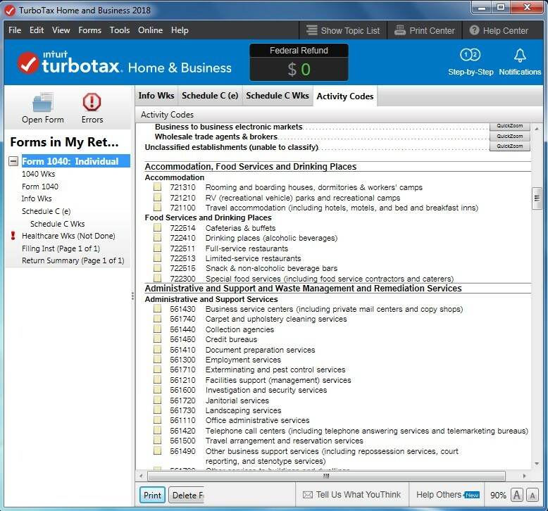 2018 TurboTax Home & Business federal e-file & state return for PC ...