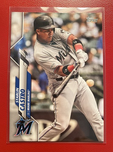2020 Topps Baseball Advanced Stats 182/300 Starlin Castro Miami Marlins ...