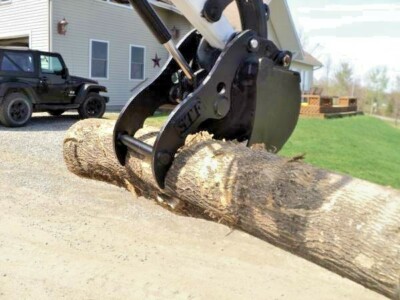 BOBCAT HYDRAULIC MINI EXCAVATOR THUMB PIN ON GRAPPLE CLAMP CLAW E32 E35 ...