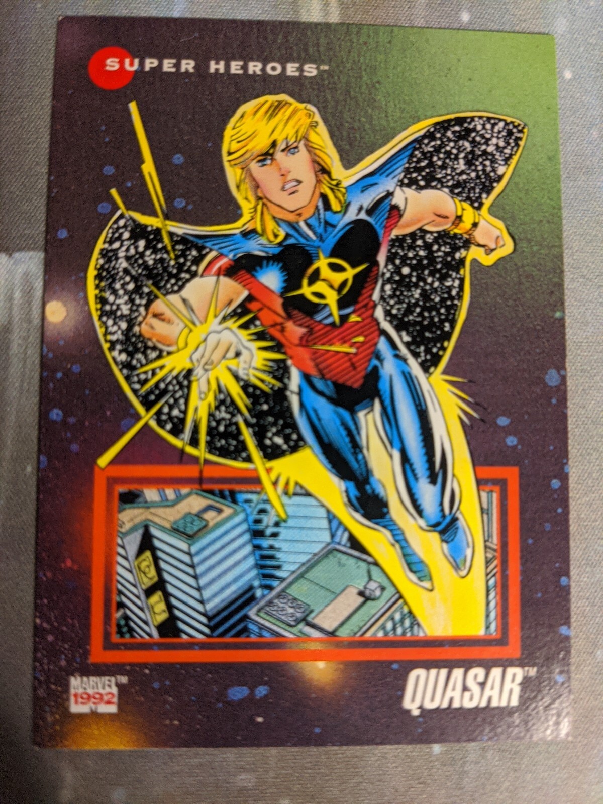 Marvel 1992 - Quasar #2 - Impel Marvel Universe Series 3 Trading Card ...