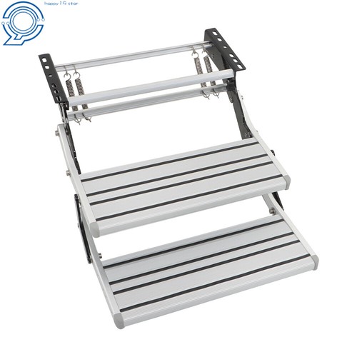 2 Step Pull Out Retractable RV Camper 21.65''W Steps Stair Anti-Slip ...