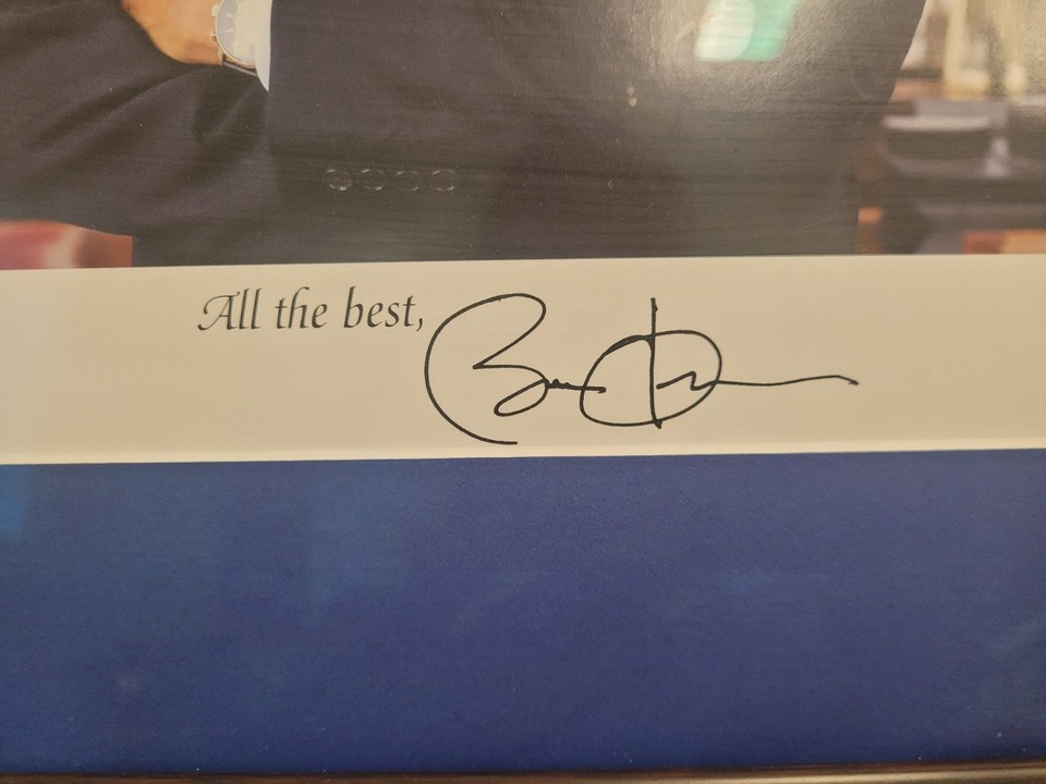BARACK OBAMA Autographed Presidential Photo & WHITE HOUSE 100th ...