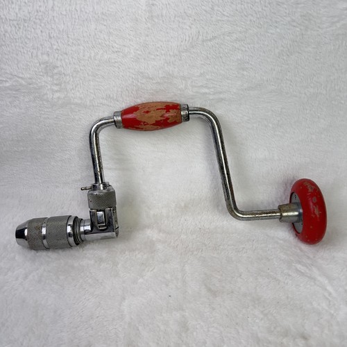 Vintage Hand Brace Driver Drill Ratchet Chuck 12 Inch Manual Tool Wood ...