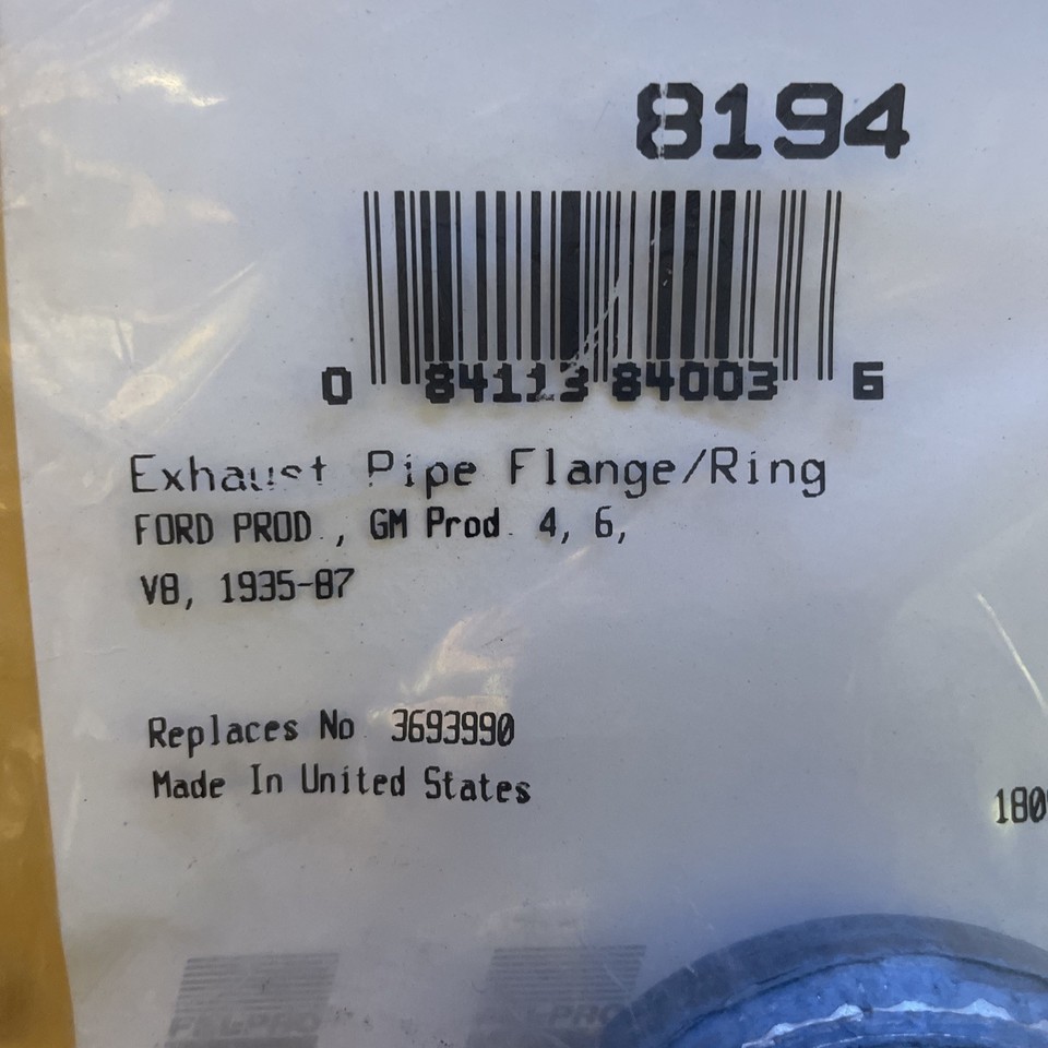 Fel-Pro 8194 Exhaust Pipe Flange Gasket | eBay
