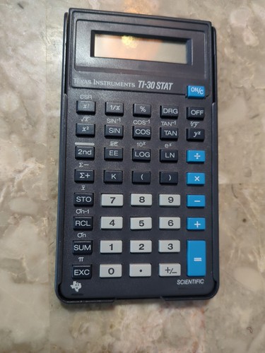 Texas Instruments TI-30 STAT Calculator, As Is...Needs Batteries. Good ...