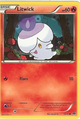 18/99 Litwick Common: Pokemon Trading Card Game BW-04 Next Destinies ...